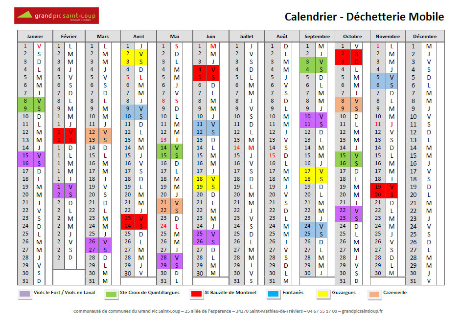 Déchetteries - Grand Pic Saint-Loup