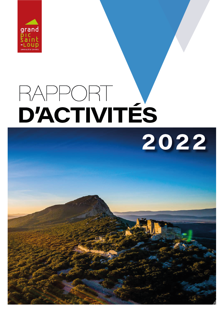 Le rapport d'activités 2022 est en ligne - Grand Pic Saint-Loup